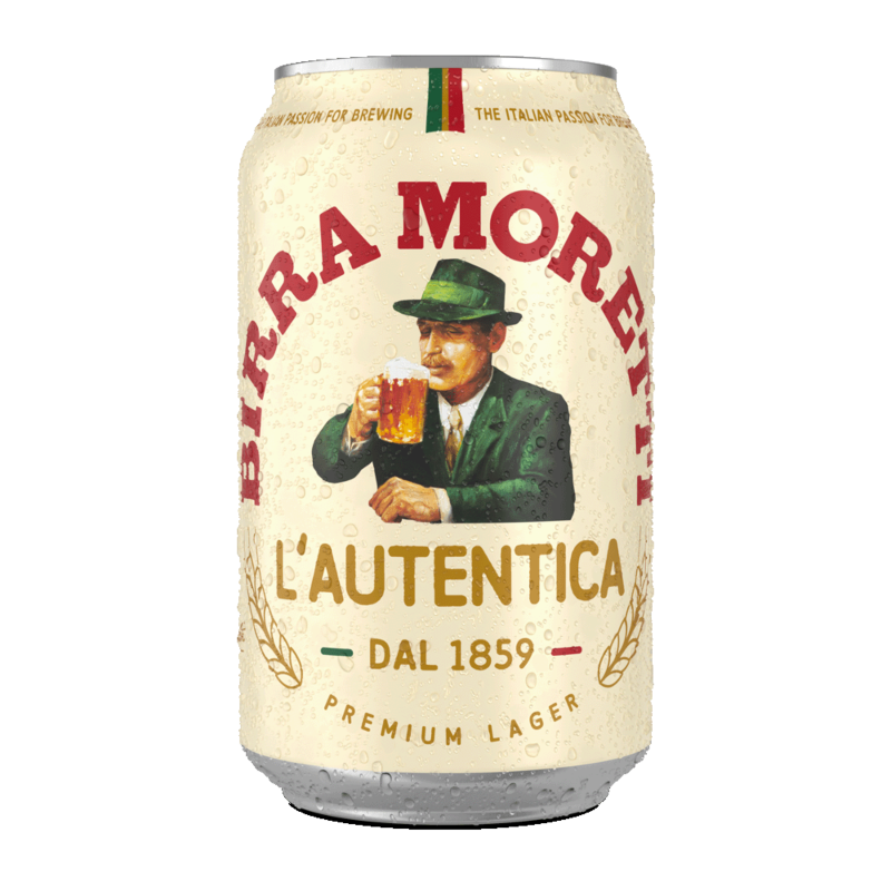 Birra Moretti, 24-pack can 4,6 %