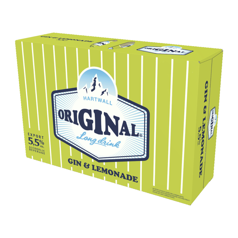 Hartwall Original Long Drink Gin & Lemonade, 24-pack